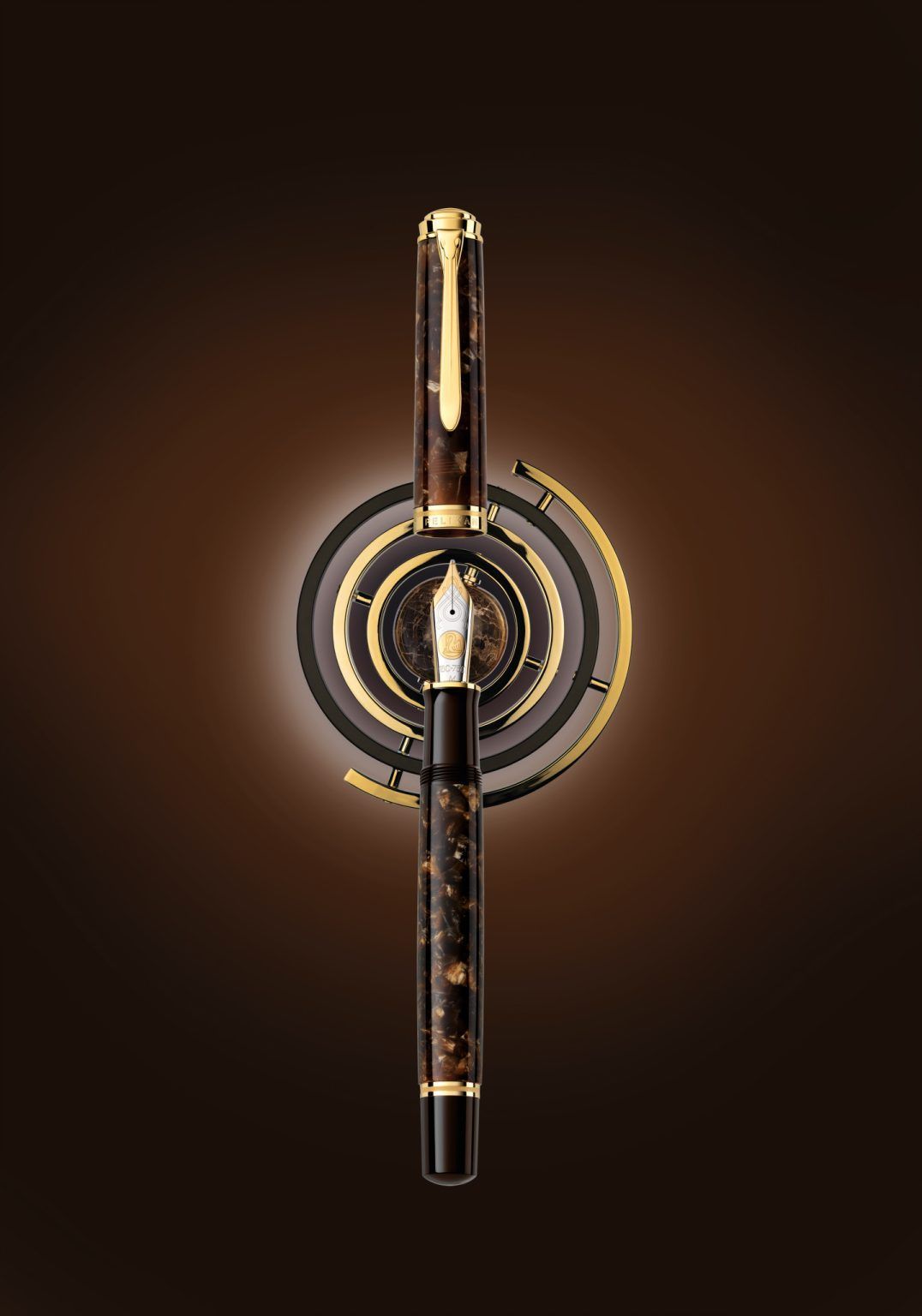 Pelikan Souveran M1000 Renaissance Brown Fountain Pen Special Edition ...