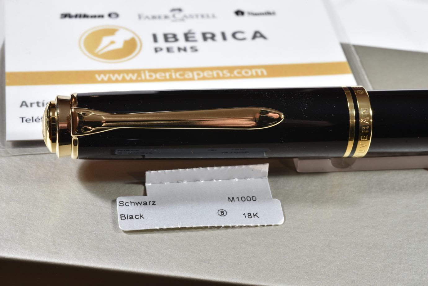 PELIKAN SOUVERAN M1000 FOUNTAIN PEN BLACK - Ibérica Pens ...