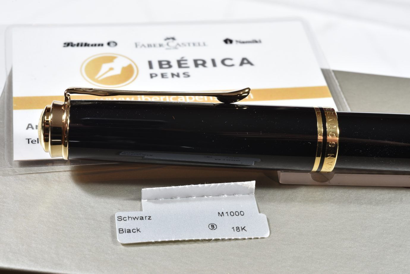 PELIKAN SOUVERAN M1000 FOUNTAIN PEN BLACK - Ibérica Pens ...