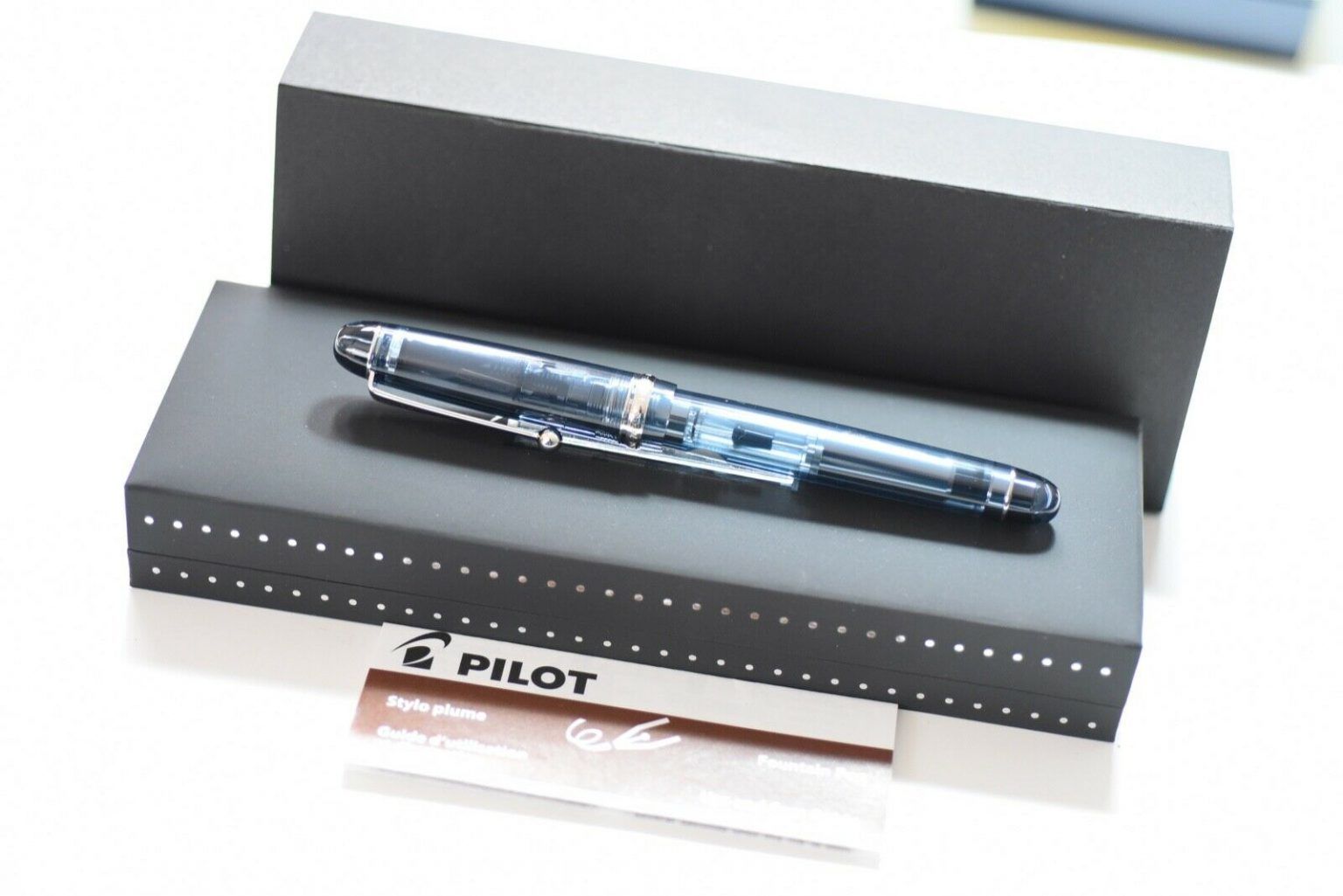Pilot Custom 74 Fountain pen demonstrator blue - Ibérica Pens ...