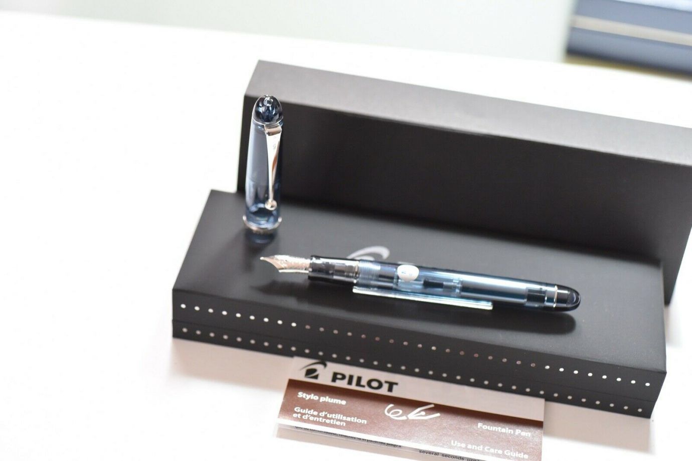 Pilot Custom 74 Fountain pen demonstrator blue - Ibérica Pens ...