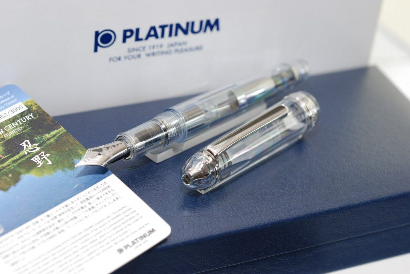 Platinum 3776 Century Oshino Demonstrator L.E. Nib M Fountain Pen - Ibérica Pens | Especialistas ...