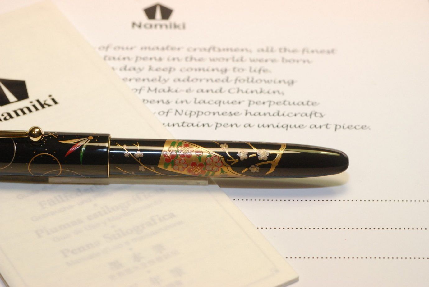 Namiki Maki-e Tradition Toy Haigota Fountain pen Nippon Art Collection ...