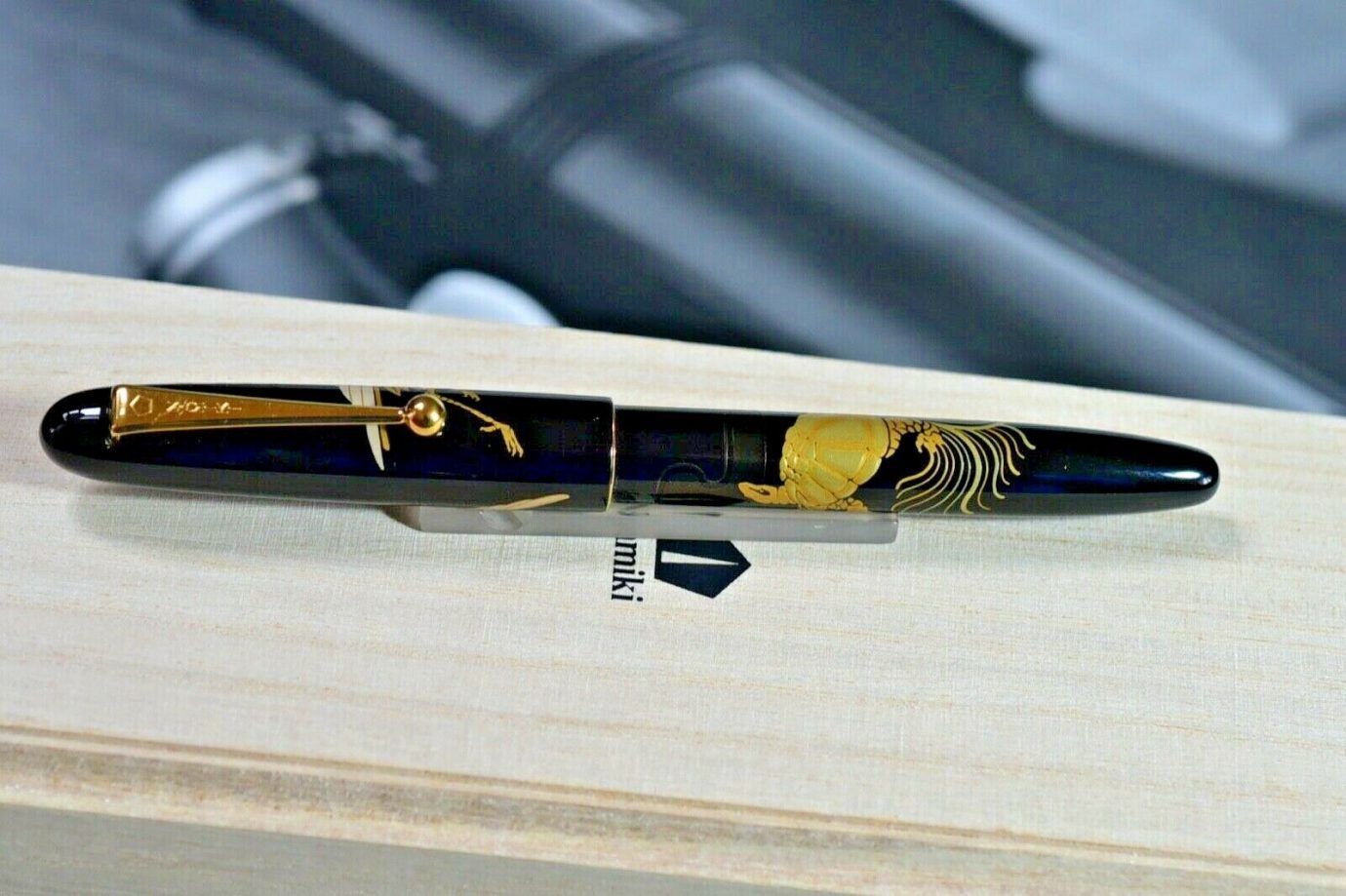 Namiki Maki-e Tradition Toy Crane And Turtle Fountain pen Nippon Art ...