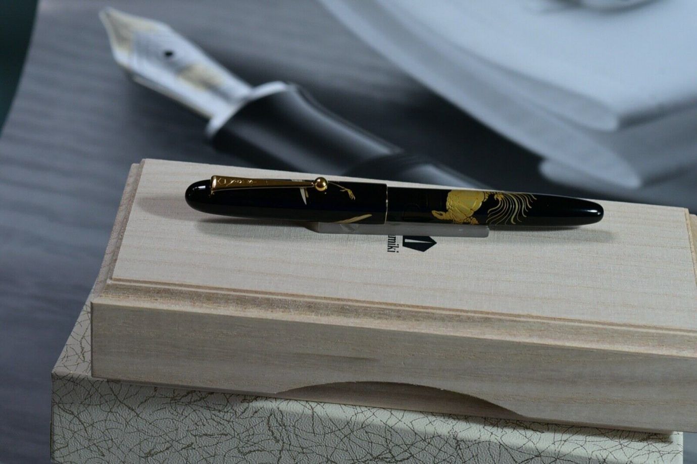 Namiki Maki-e Tradition Toy Crane And Turtle Fountain pen Nippon Art ...