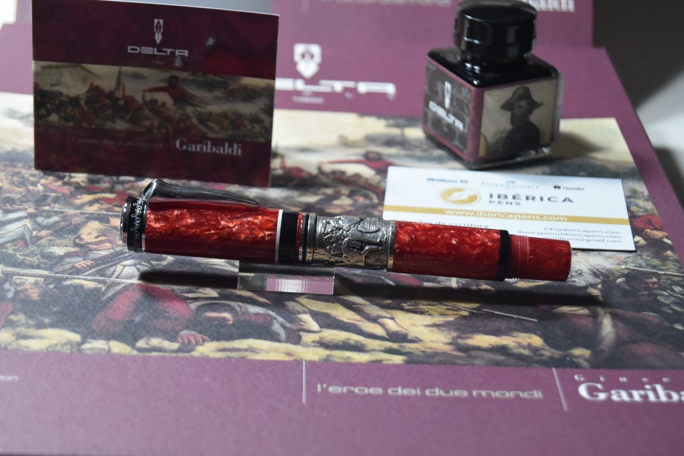 Delta Giuseppe Garibaldi silver Fountain pen 1807 - Ibérica Pens ...