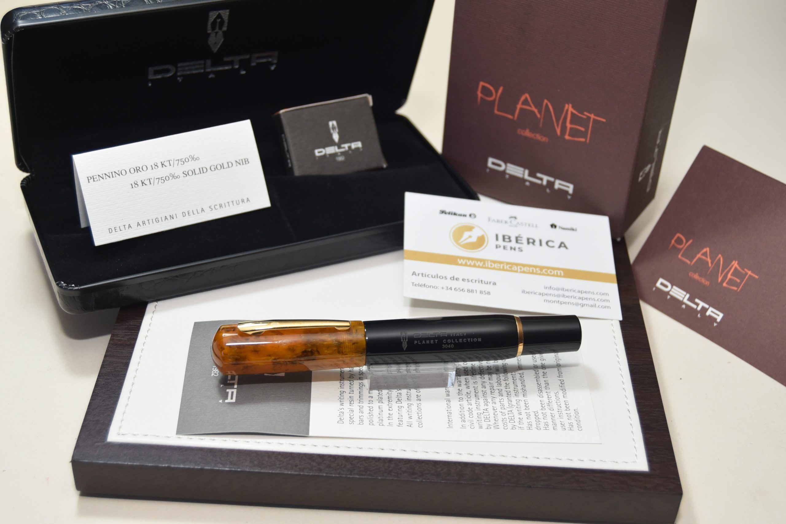 Delta Planet Amber Collection fountain pen - Ibérica Pens ...