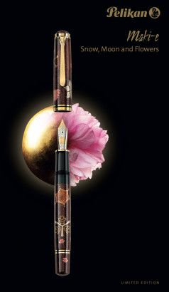 Pelikan Maki-e Snow Moon And Flowers Limited Edition Fountain Pen ...