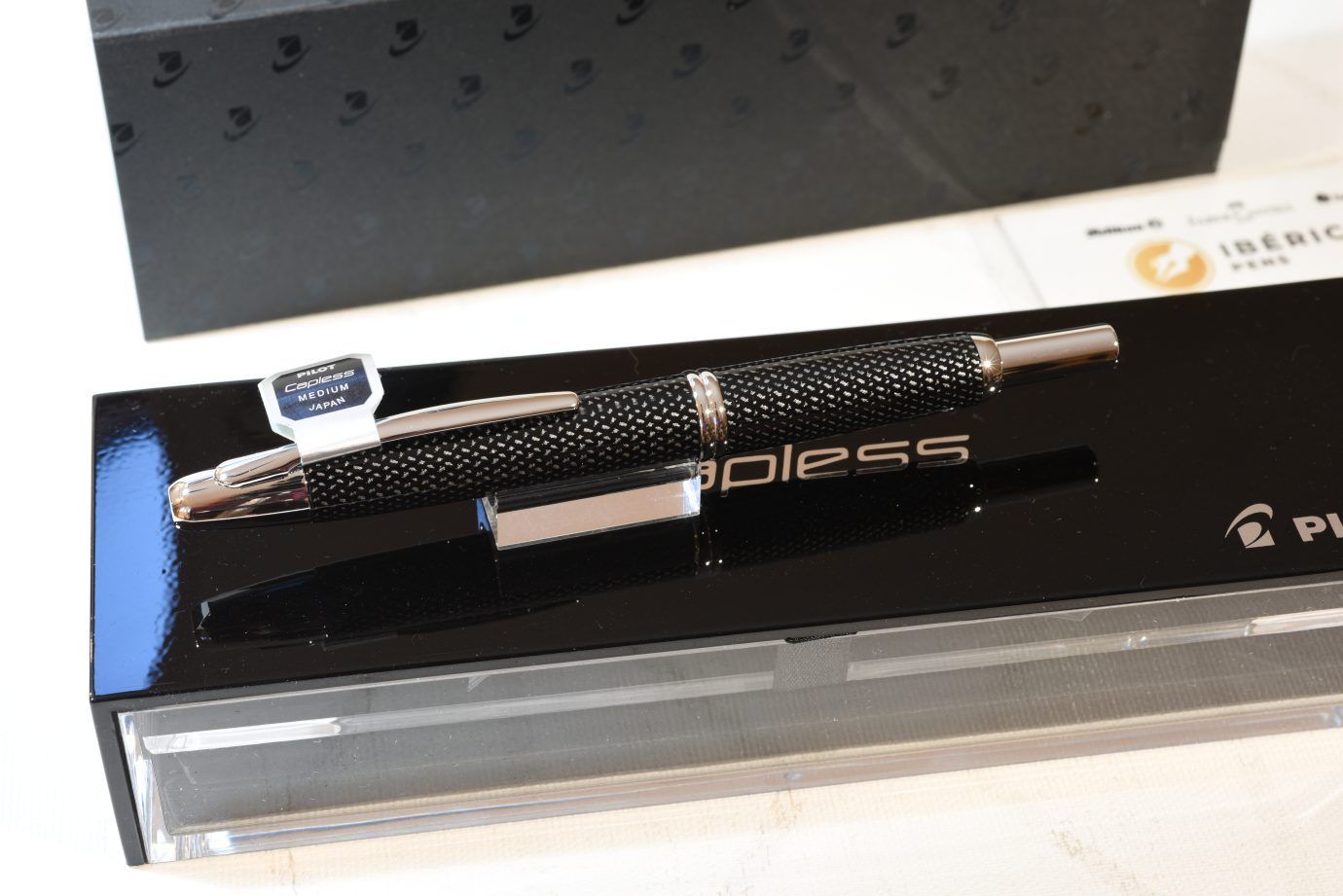 Pilot Capless Grafphite rhodium trims black fountain pen - Ibérica Pens ...