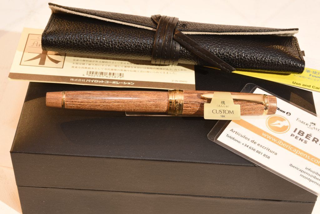 Pluma estilográfica Pilot Custom ENJU 槐 edición especial de madera ...